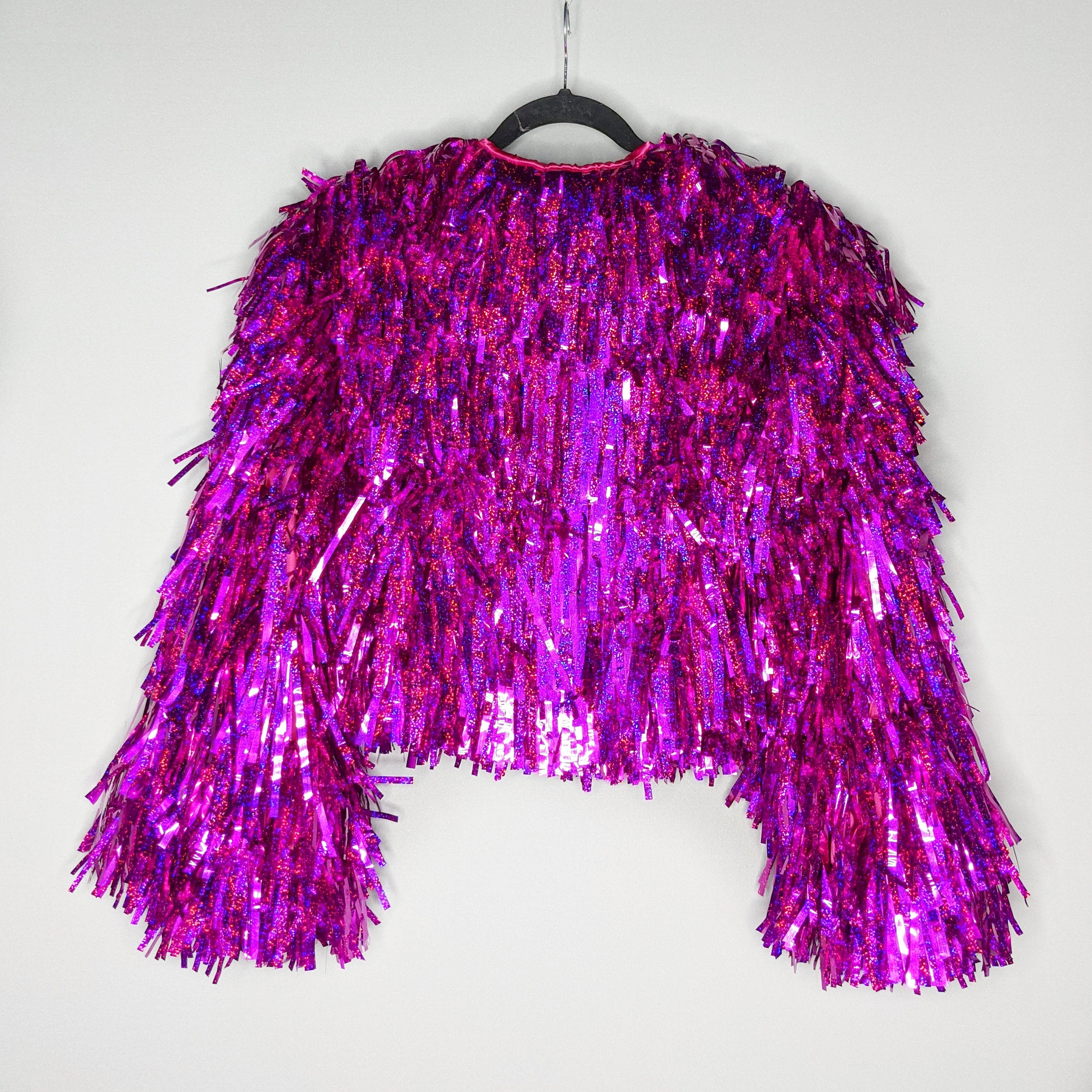 Magenta Sparkle Luxe Tinsel Jacket - Etsy