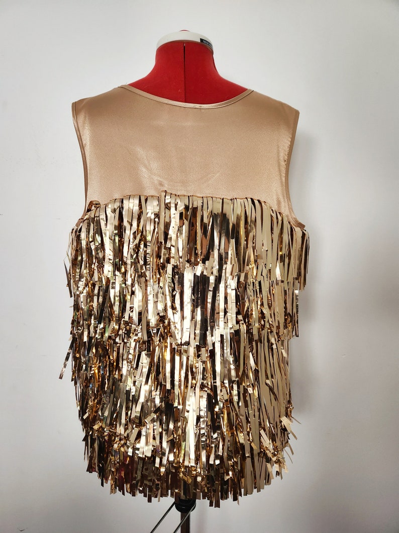 Metallic Gold Shine Tank - Etsy