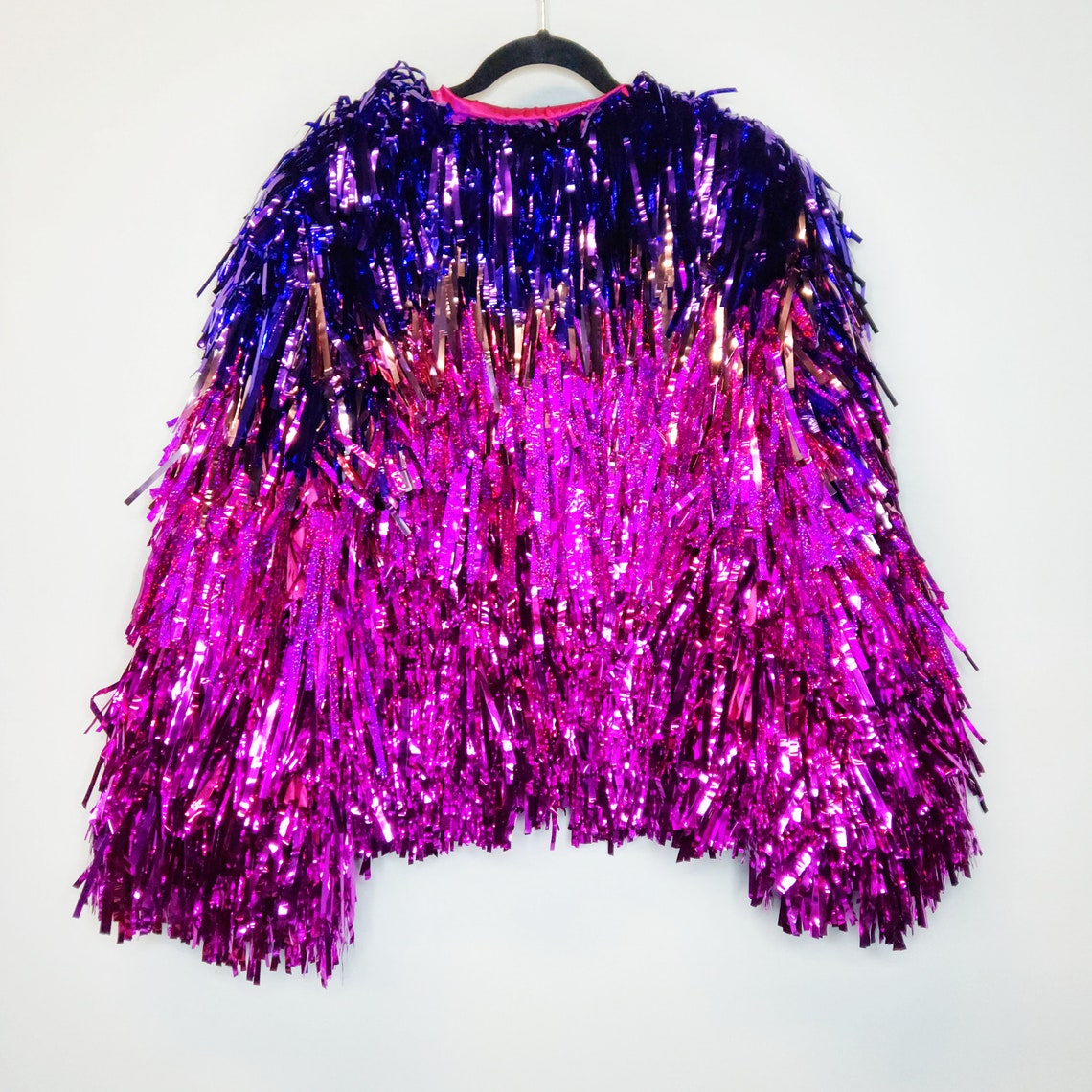 Purple & Pink Thickest Ombre Tinsel Jacket - Etsy