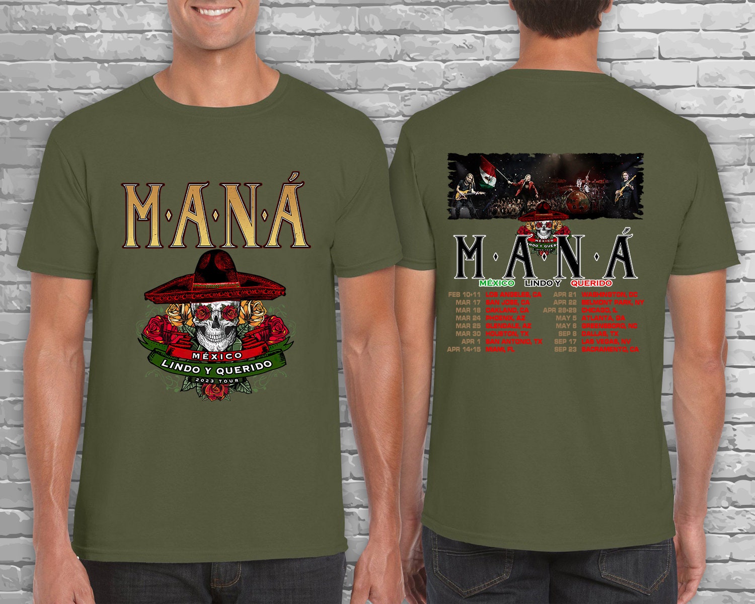 Man Tour 2023 T Shirt, Mana Concert Shirt, Mxico Lindo Y Querido Tour ...