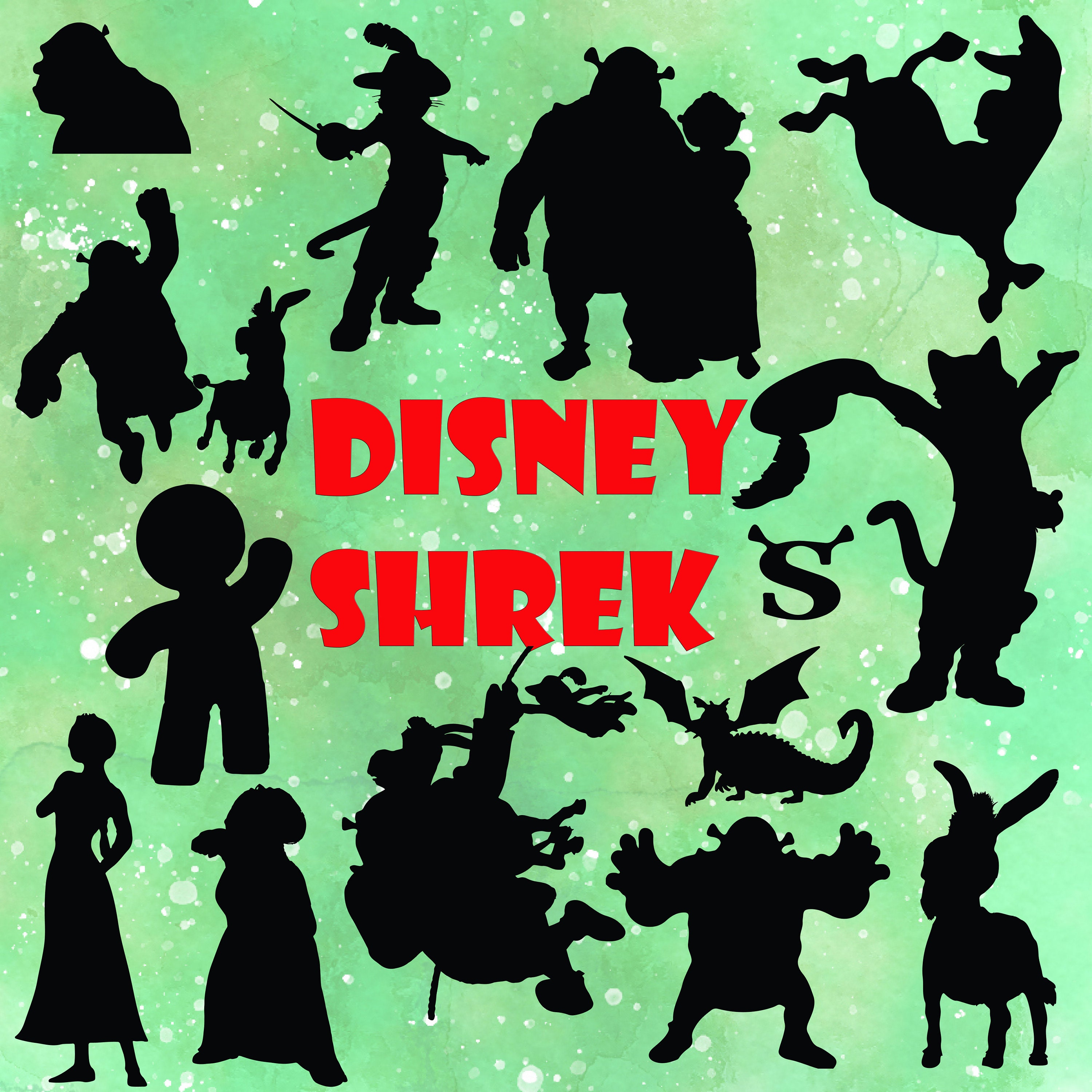 Shrek Character Silhouette