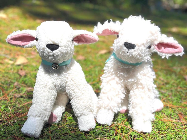Lamb Stuffed Toy Digital Sewing Pattern, Sheep, Children's Toy, Simple Sewing Project, Hand Made ...