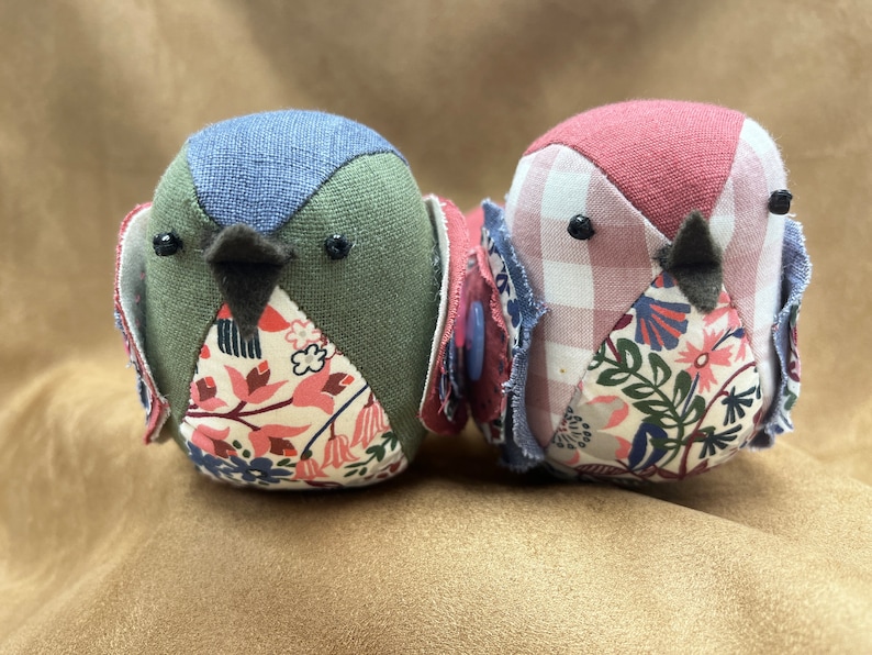 Stuffed Bird Sewing Pattern: Fabric Scrap Toy (digital Download) Easy ...