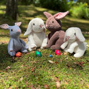 Rabbit Stuffed Toy Sewing Pattern: Rosie Bunny Plush Large Size ...