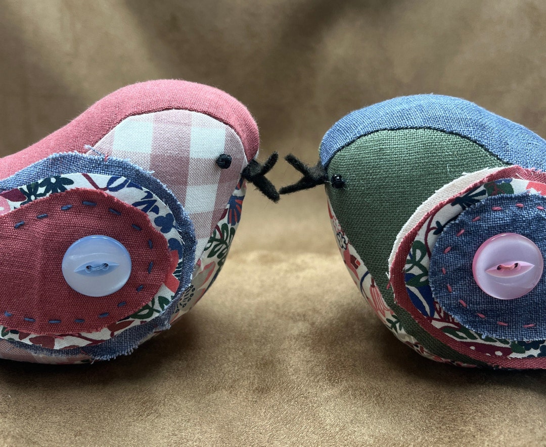 Stuffed Bird Sewing Pattern: Fabric Scrap Toy (digital Download) Easy ...