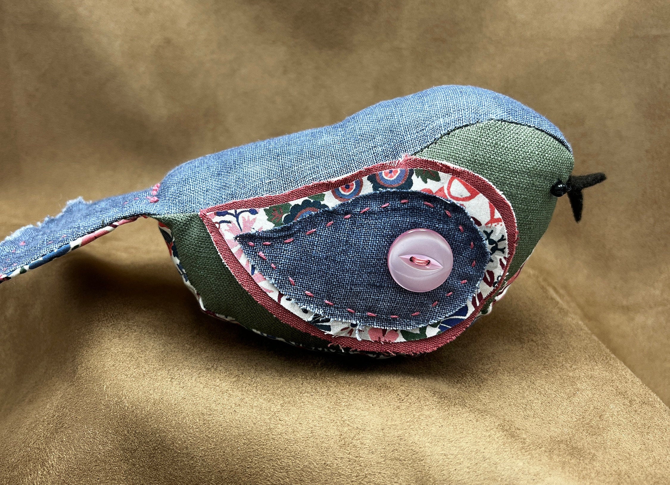 Stuffed Bird Sewing Pattern: Fabric Scrap Toy (digital Download) Easy ...