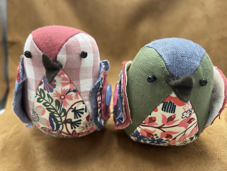 Stuffed Bird Sewing Pattern: Fabric Scrap Toy (digital Download) Easy ...