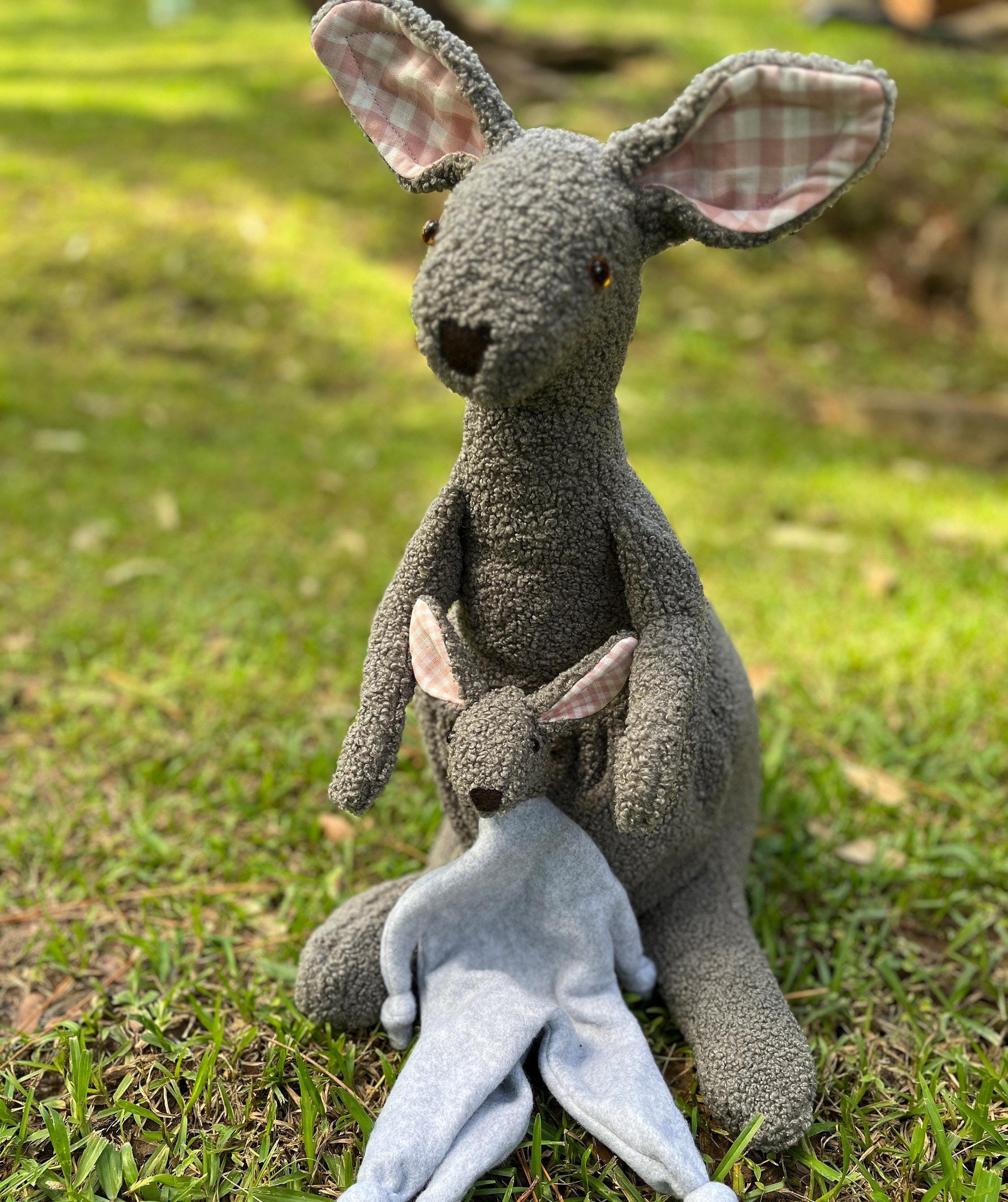 Kangaroo (with Pouch) and Joey Sewing Pattern, Xmas Gift, Pattern ...