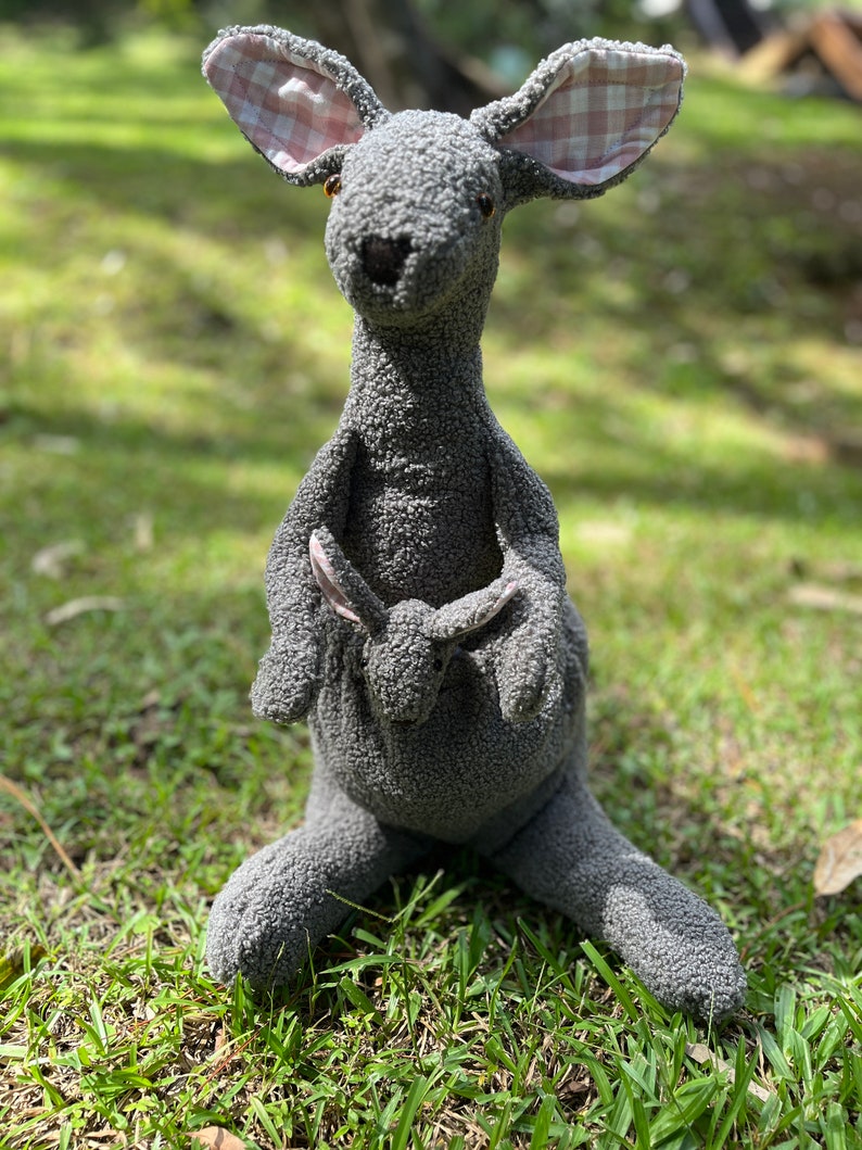 Kangaroo (with Pouch) and Joey Sewing Pattern, Xmas Gift, Pattern ...