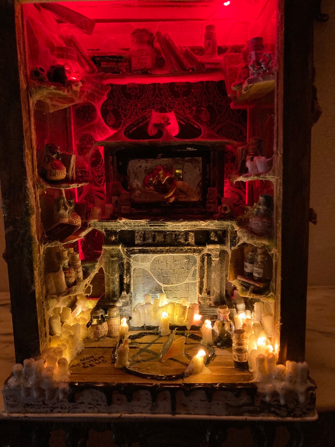 The Summoning Lantern - Gothic Book Nook, Horror Lantern, Horror ...