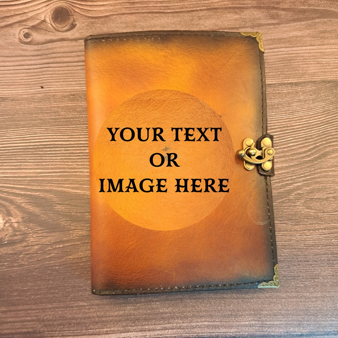 Custom Leather Notebook Cover, Personalized A5 Journal Cover With Pen ...