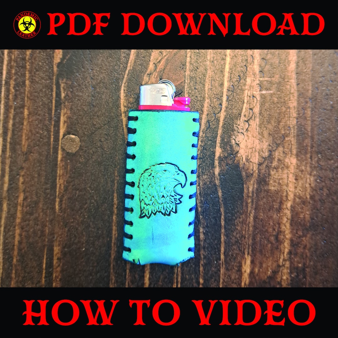 Leather Lighter Case Pattern, Pdf Download, Leathercraft Diy - Etsy