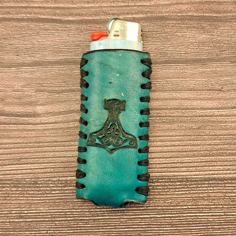 Custom Leather Lighter Case for Bic Lighters, Hand Stamped ...