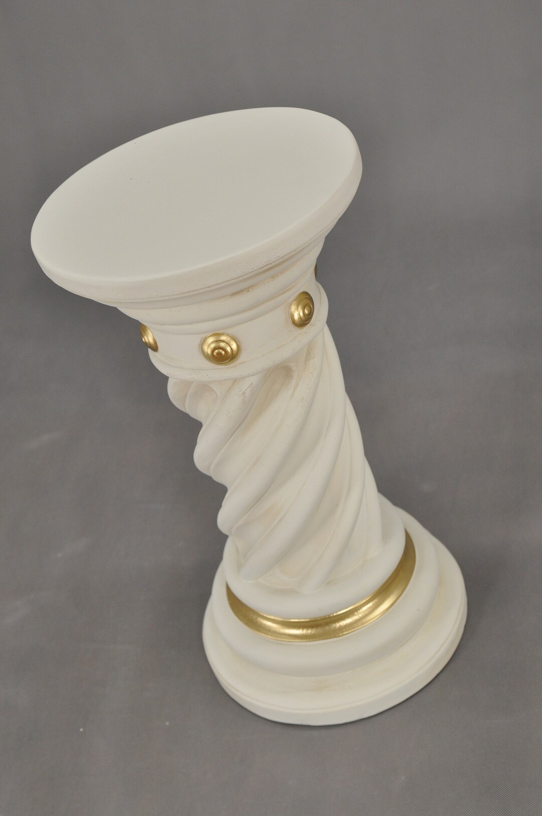 Column Meander Style Side Table Marbled Decorative Column 55 - Etsy UK