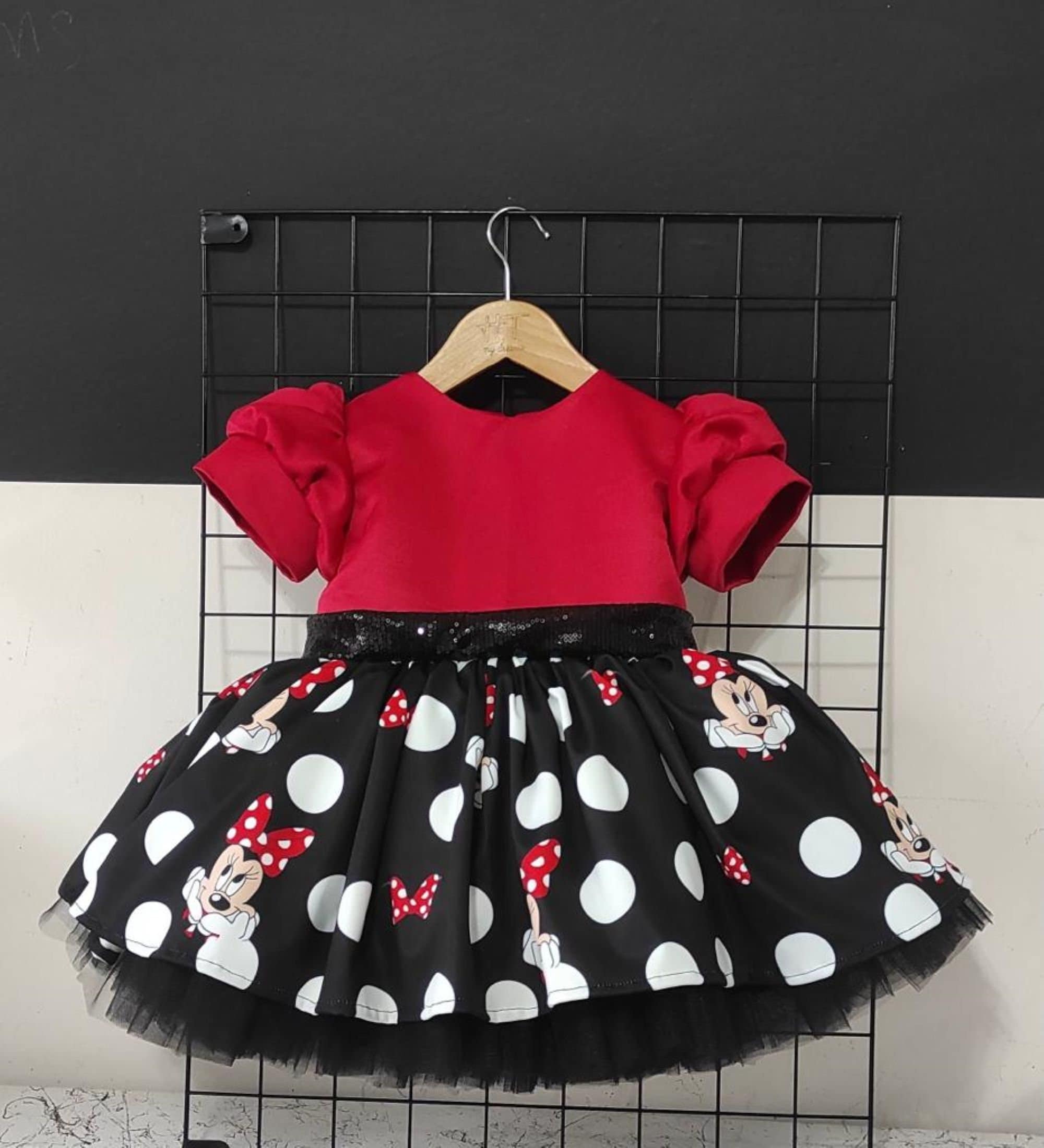Minnie Mouse Dress, Minnie Mouse Kıds Dress, Minnie Mouse Birtday Dress ...