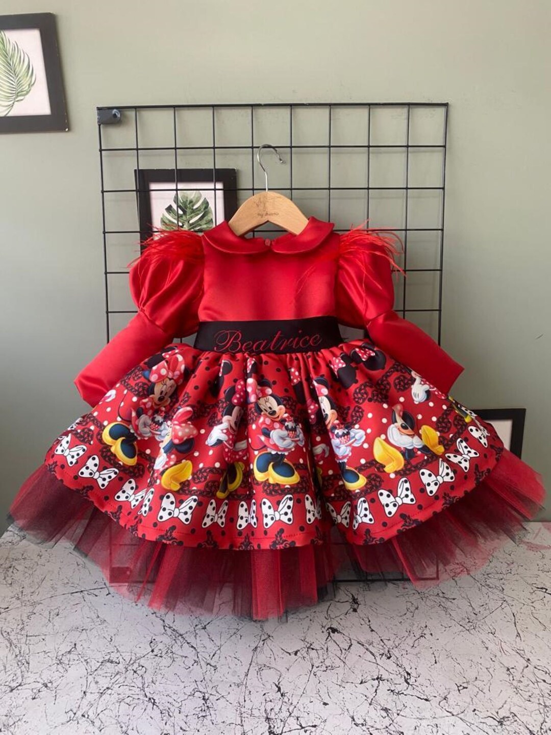 Personalized Minnie Mouse Dress, Minnie Mouse Kıds Dress, Minnie Mouse ...