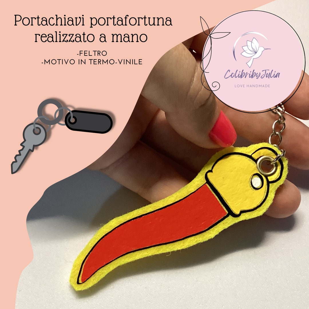 Keychain With Neapolitan Horn, Lucky Horn, Lucky Horn, Gift, Luck ...