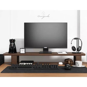 Premium Monitor Stand Monitor Riser Office Desk Organizer - Etsy