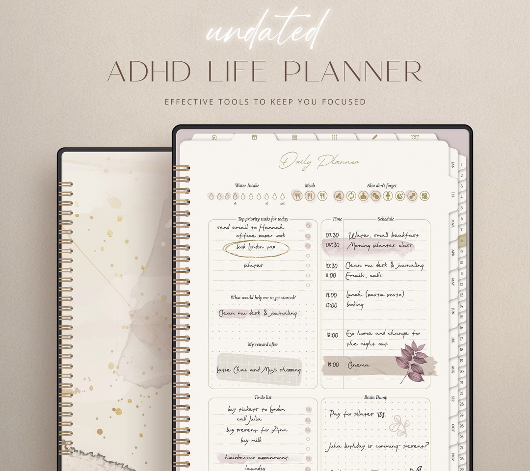 ADHD Digital Planner | 953 Pages | ADHD Planner Adult | ADHD Daily ...