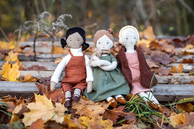 Soft Doll PDF Sewing Pattern Kit, Ragdoll Tutorial, DIY Doll With ...