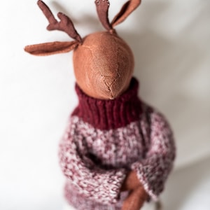 DIY Christmas Deer PDF Sewing Pattern and Tutorial, Stuffed Deer and ...