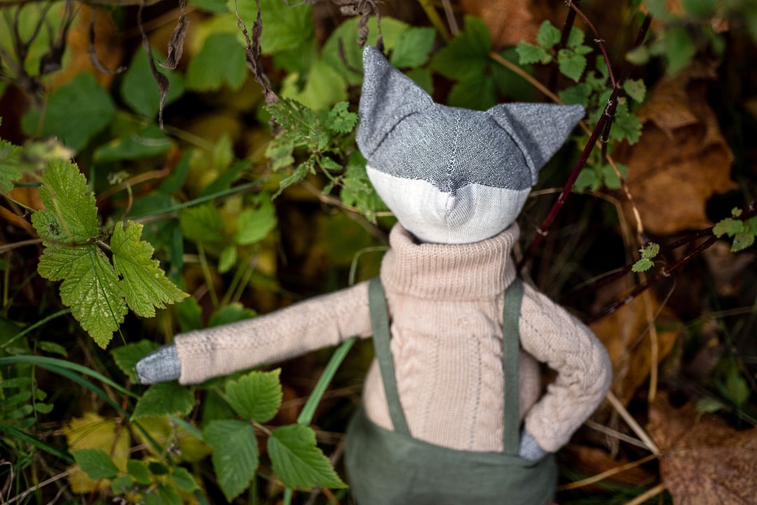 Wolf Ragdoll, Forest Animal PDF Sewing Pattern, Stuffed Animal DIY Soft ...