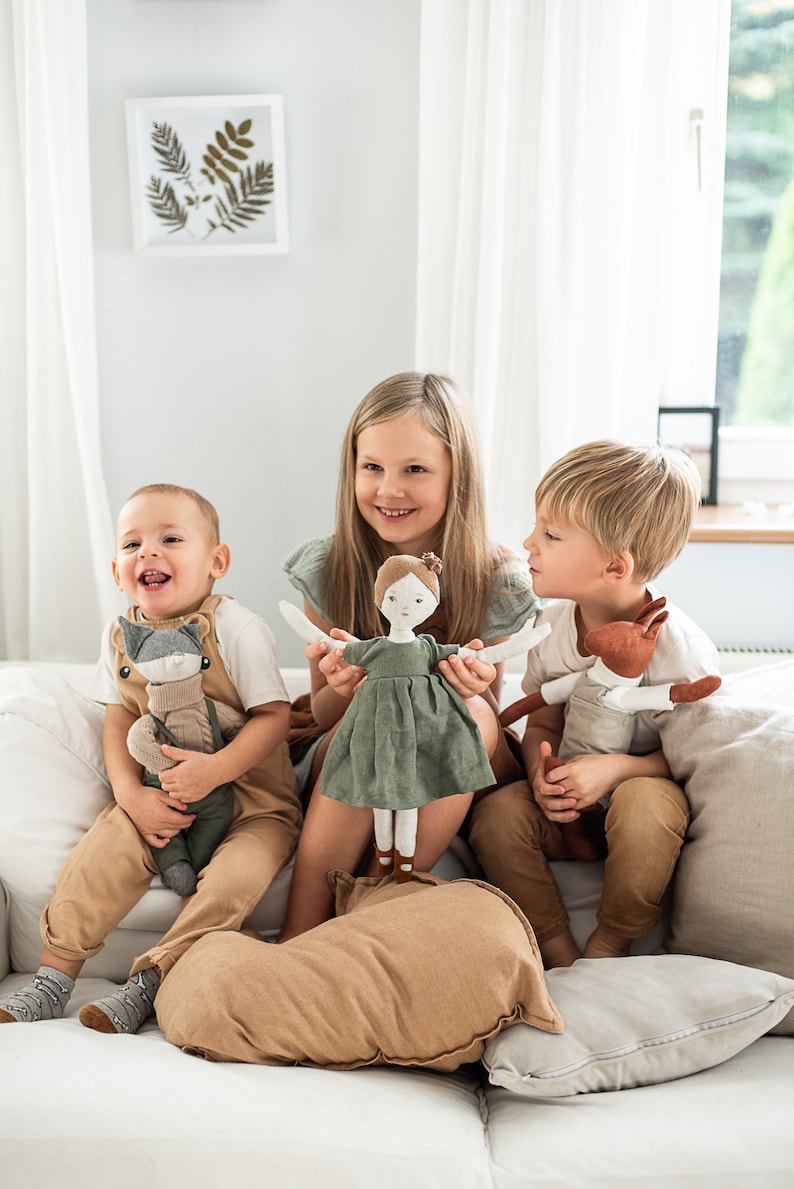 Soft Doll PDF Sewing Pattern Kit, Ragdoll Tutorial, DIY Doll With ...