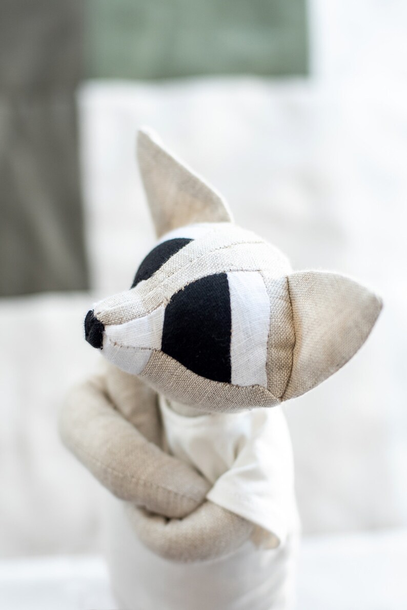 Forest Animal PDF Sewing Pattern, Stuffed Animal, DIY Soft Racoon Toy ...