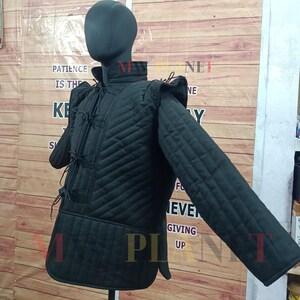 Medieval Padded Cotton Gambeson: Full Sleeve Aketon - LARP, Cosplay - Etsy