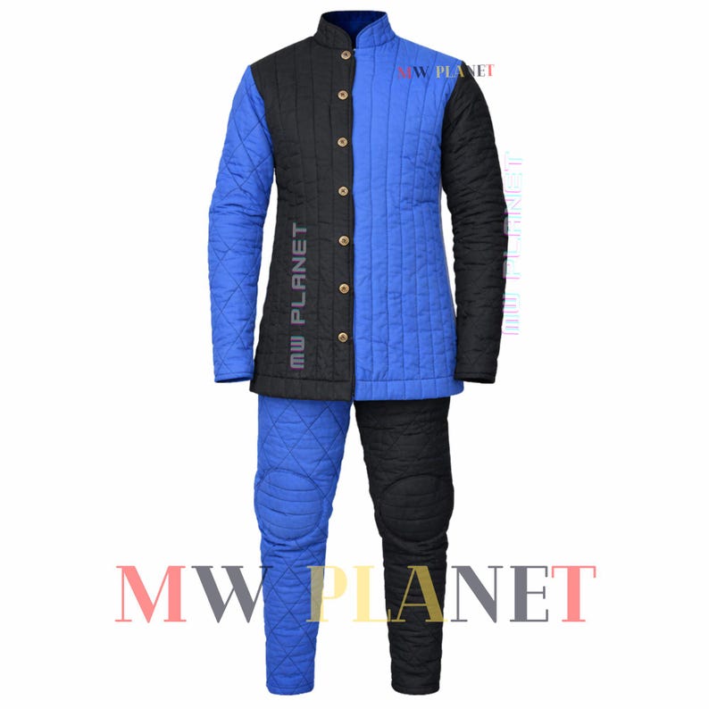Cotton Medieval Gambeson Set: Full Sleeve Aketon, SCA LARP Armor - Etsy ...