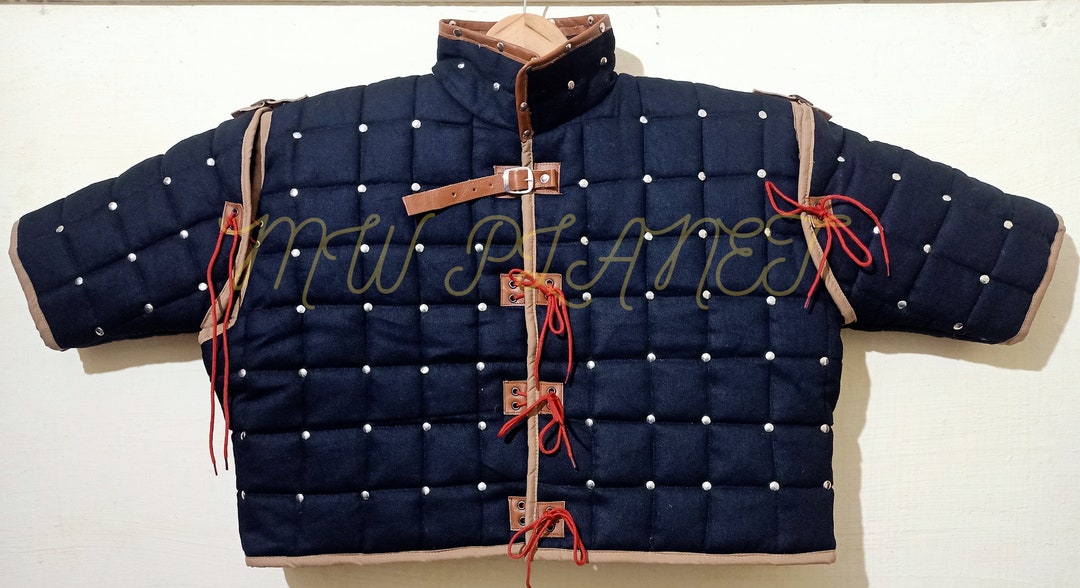 Medieval Witcher Gambeson: Thick Padded Cosplay Armor Jacket - Etsy