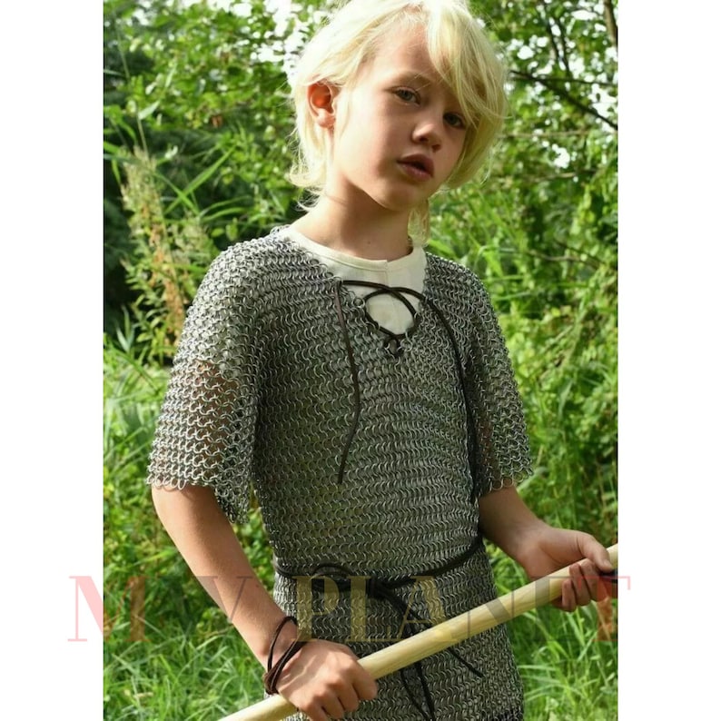 Child's Medieval Aluminum Chainmail Shirt: Lightweight LARP Cosplay ...