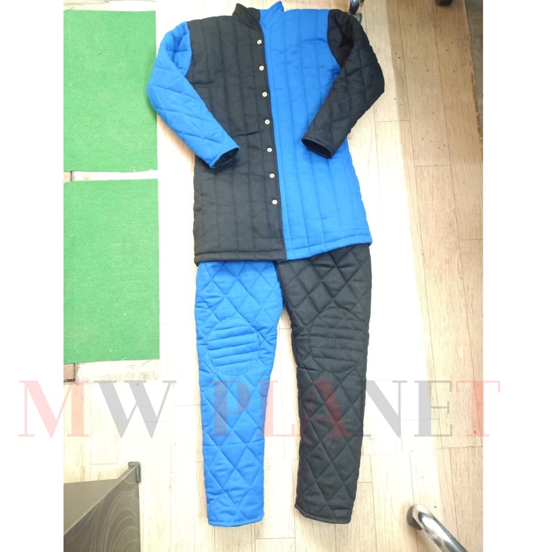 Cotton Medieval Gambeson Set: Full Sleeve Aketon, SCA LARP Armor - Etsy ...