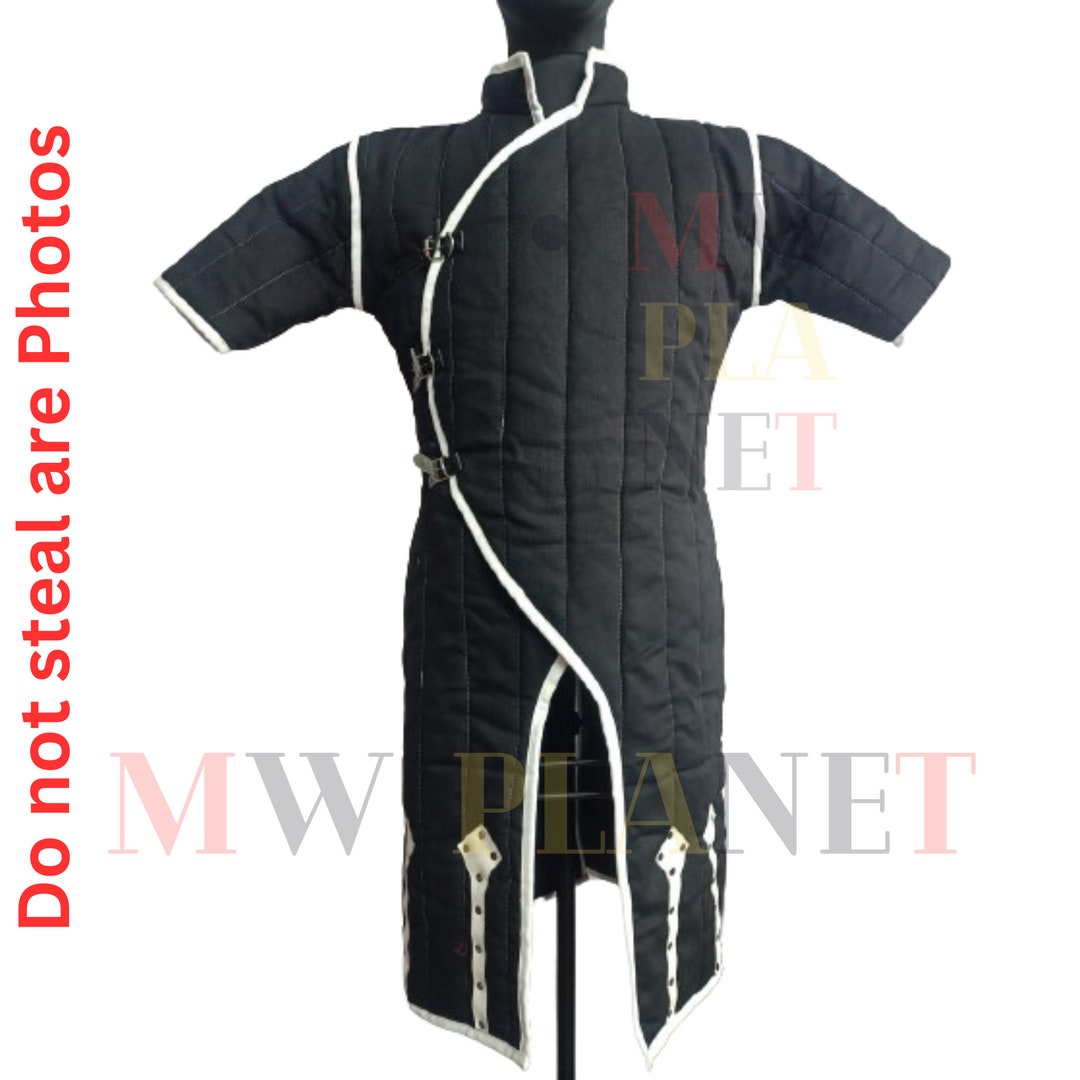 Medieval Padded Cotton Gambeson: Half Sleeve Aketon Jacket - Etsy