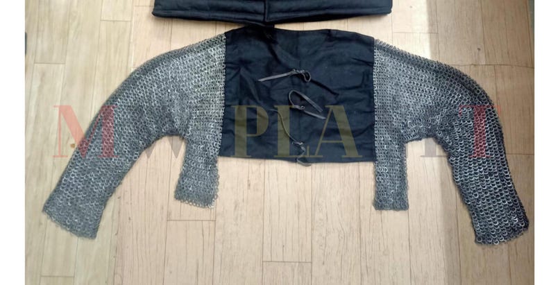 Medieval Viking Cotton Top With Chainmail Sleeves: SCA LARP Armor - Etsy