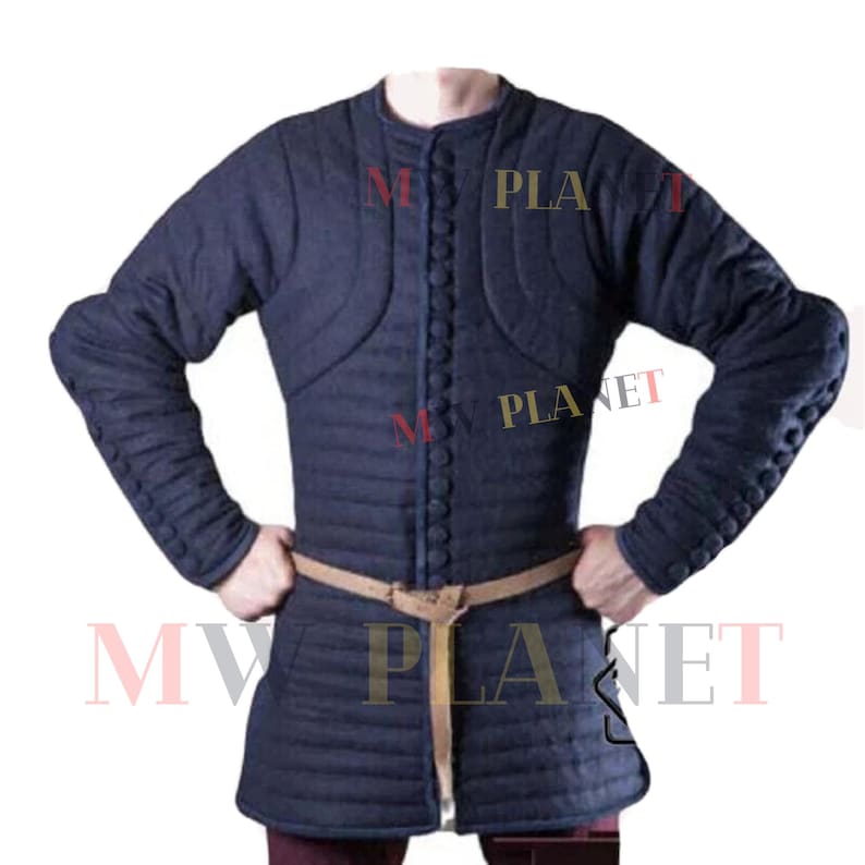 Handmade Medieval Cotton Gambeson: Viking Armor Jacket for LARP - Etsy