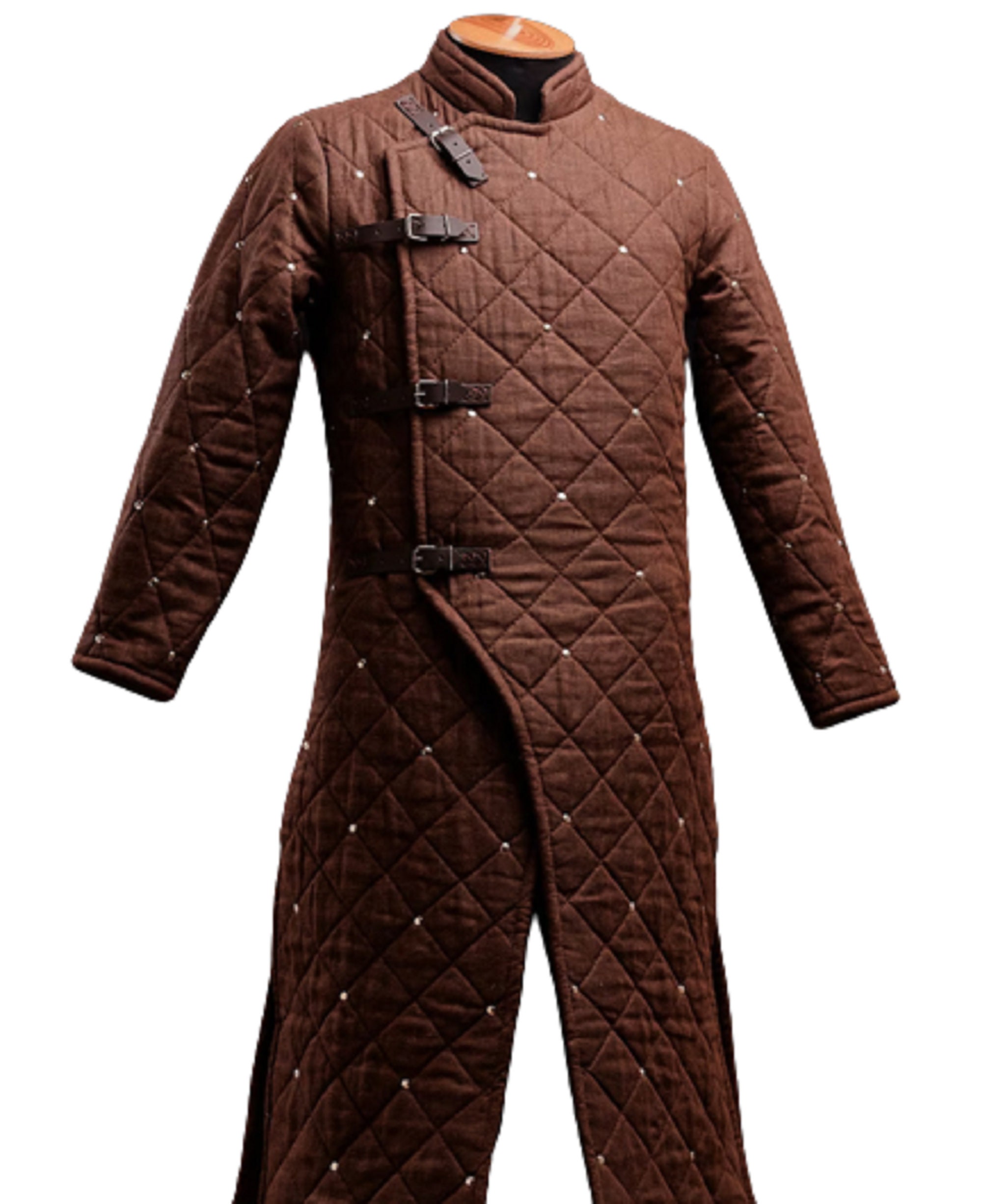 Medieval Witcher Thick Padded Gambeson Crossed Quilted Costume Thick ...