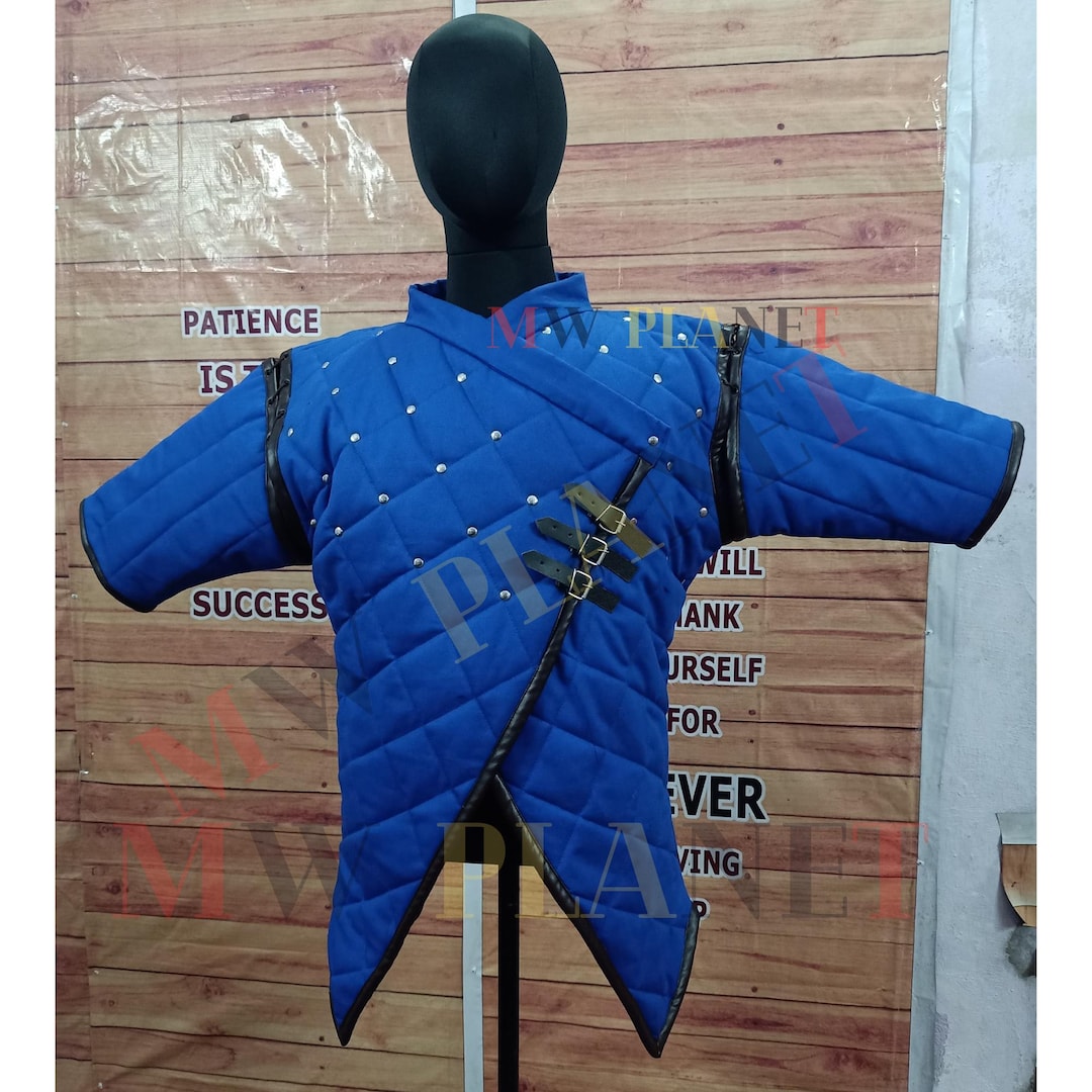 Medieval Viking Gambeson: Padded Cotton Armor Jacket for LARP - Etsy