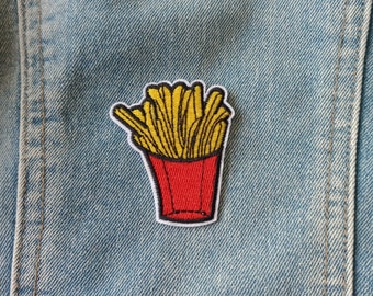 Fast Food Logo Burger Fries Uniform Iron on Patch - Etsy