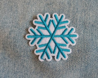 Snowflake Applique Patch Snow, Metallic Silver, Winter 1.75 3-pack ...