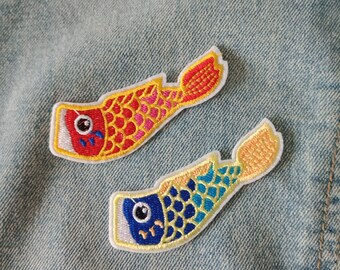 Large Patch Patch Carp Koi Japan Tattoo Patch Large Size Back Embroidered - Etsy