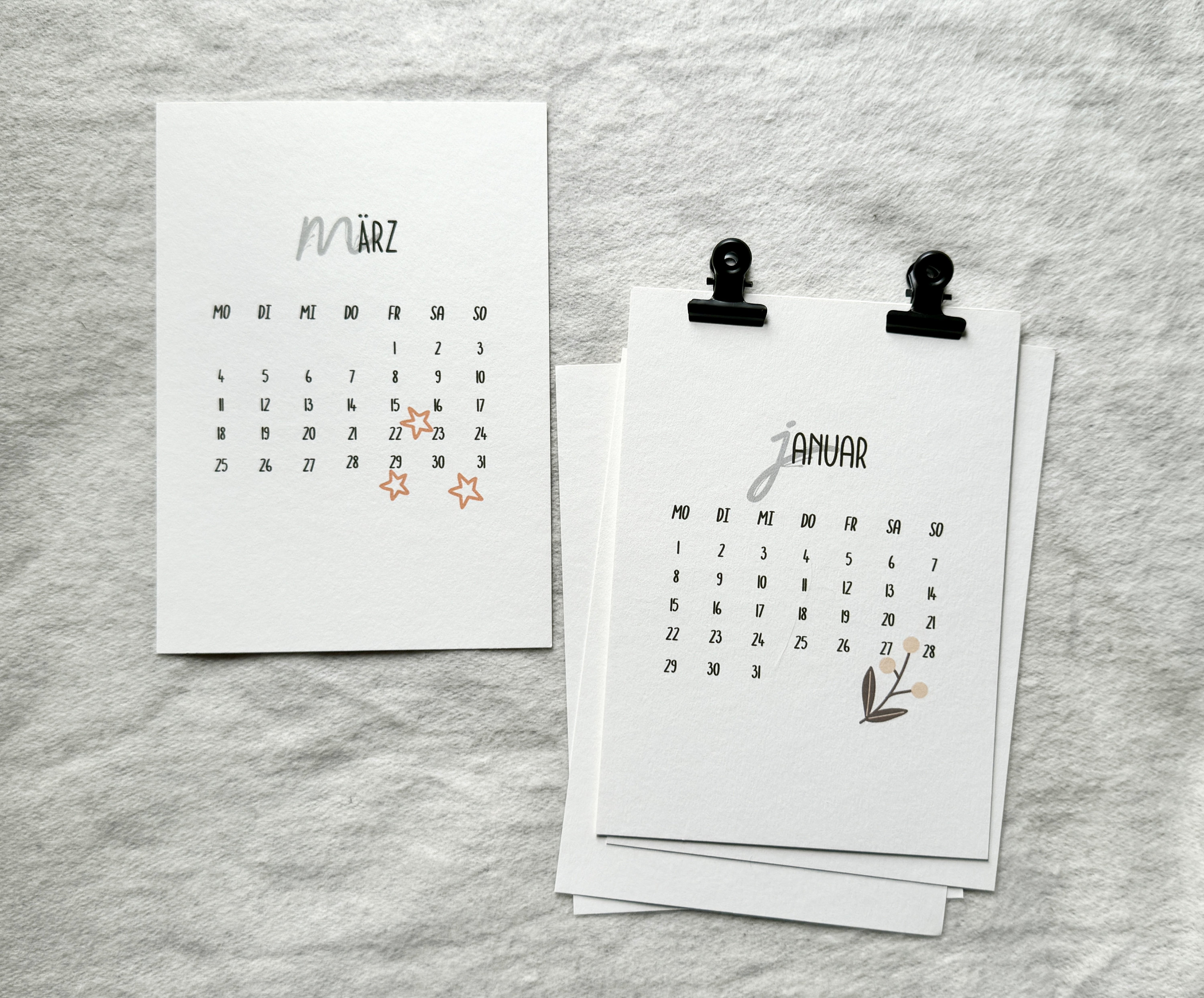 Kalender 2024 Jahreskalender Für 2024 Kalender Mit Klemmbrett - Etsy Canada