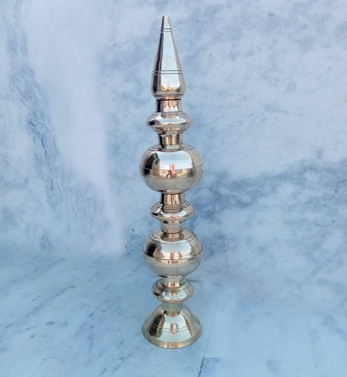 Temple Kalash for Top 7 Steps Southindian Style Pure Brass - Etsy