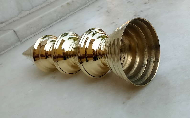 Temple Kalash Pure Brass Orginal Vrindawani 4 Steps - Etsy