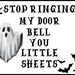 Ghost Door Sign Clip Art PDF Fun Halloween PDF Ghost Halloween Sign ...