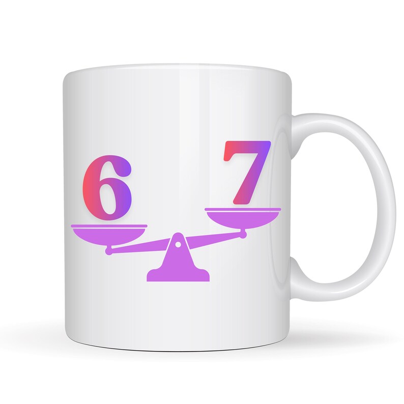 6 7 Funny Meme Scales SVG PNG PDF | Viral Trend Cutting File (digital ...