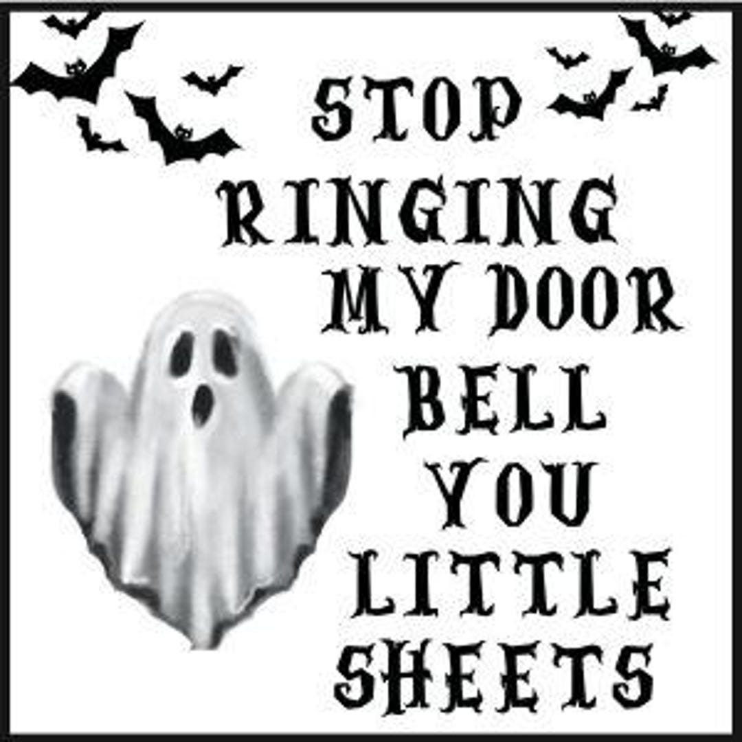 Ghost Door Sign Clip Art PDF Fun Halloween PDF Ghost Halloween Sign ...