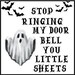 Ghost Door Sign Clip Art PDF Fun Halloween PDF Ghost Halloween Sign ...
