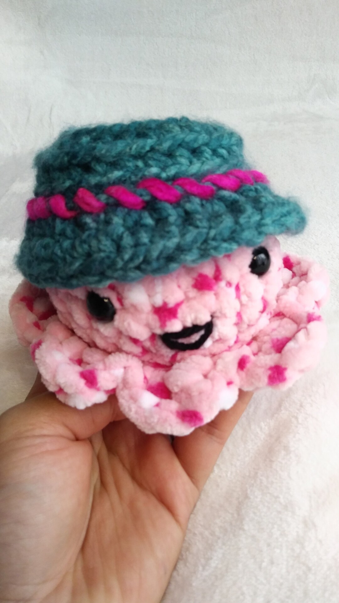 Cute Crochet Pink Octopus Amigurumi Mini Crochet Octopus Plushie Toy ...