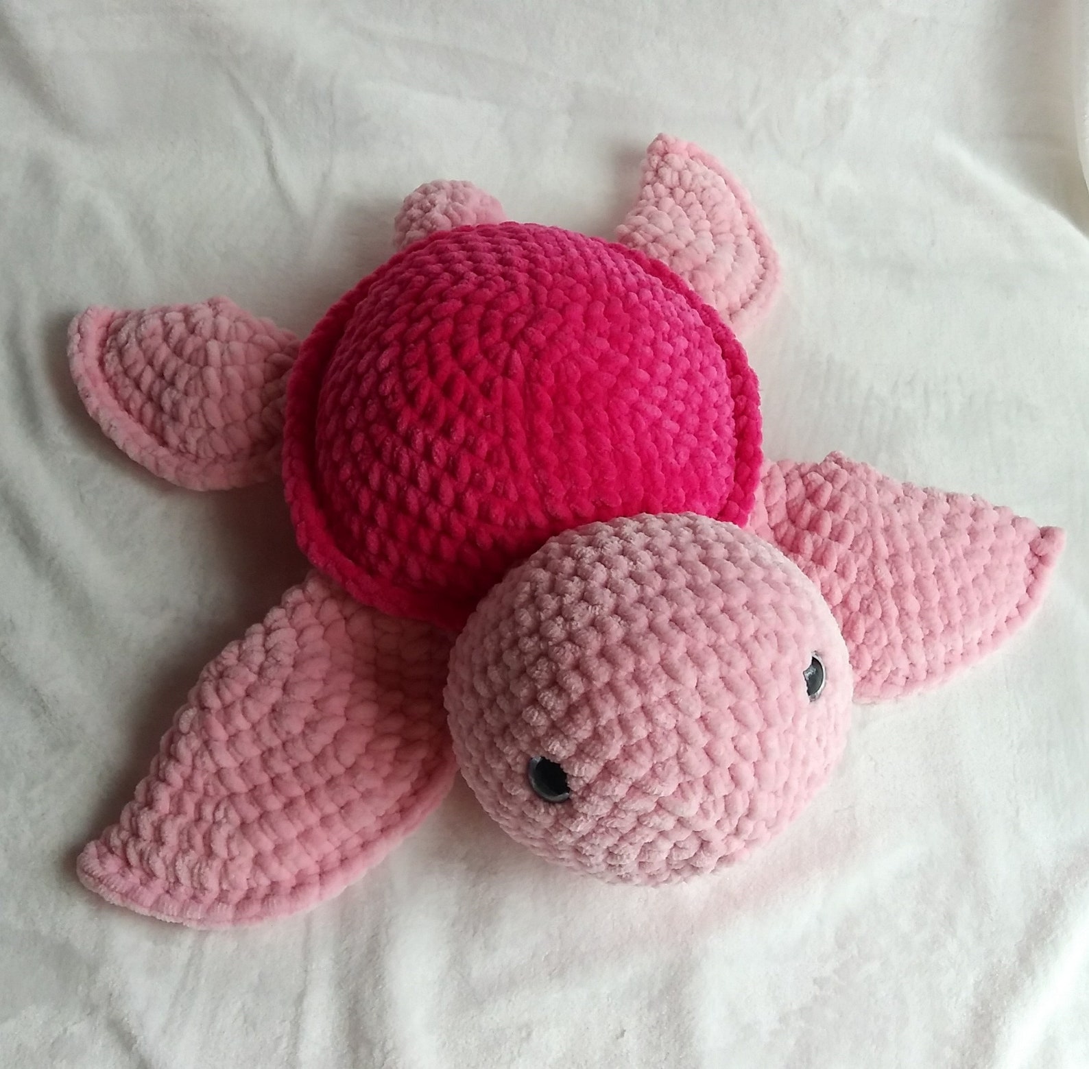 Cute Crochet Pink Turtle Soft Cuddle Toy for Comfort and Emotional ...